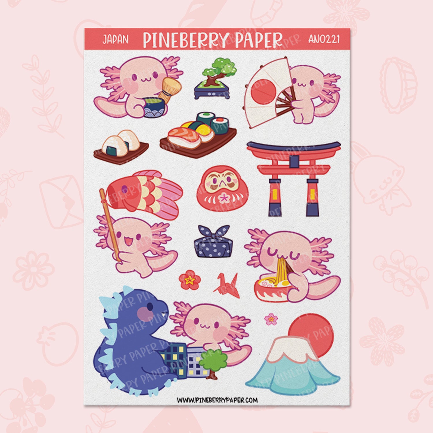 Axolotl in Japan | AN0221 – Pineberry Paper